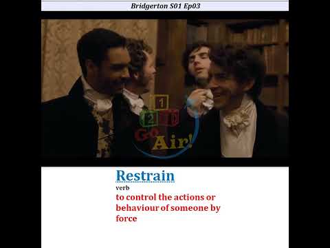 Restrain - Meaning, Pronunciation, Usage | Learn English with TV Shows & Movies