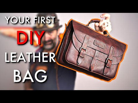 The Gentleman Explorer Leather Briefcase - Pattern Download and Video Tutorial