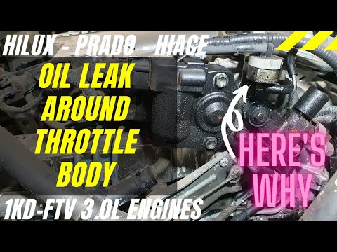 QuickFix - Oil around throttle body on 1KD engines - MAP sensor filter cracked