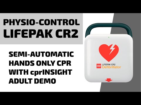 Physio-Control LIFEPAK CR2 AED - Semi-Automatic Hands Only CPR with cprINSIGHT Demo