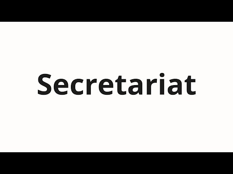 How to pronounce Secretariat