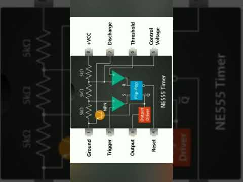 555timer ic internal diagram and all pinouts