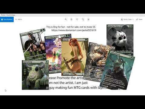 How to make MTG Proxies - Using Photoshop - Print at walmart - Intro