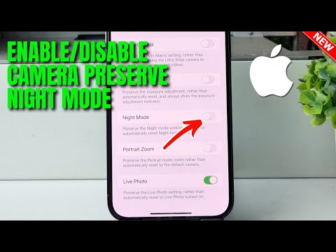 iPhone 13/13 Pro: How To Enable/Disable Camera Preserve Night Mode