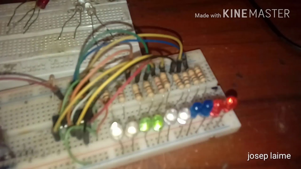 secuencia de leds con integrado 555 y cd 4017