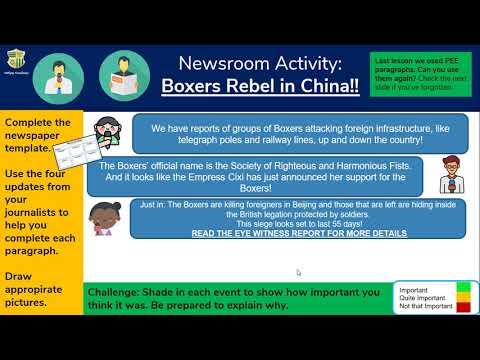 China: Boxer Rebellion Lesson Overview