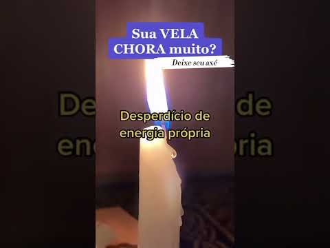 Sua Vela chora muito?#espiritualidade #fé #umbanda #religião #velas #axe #afro
