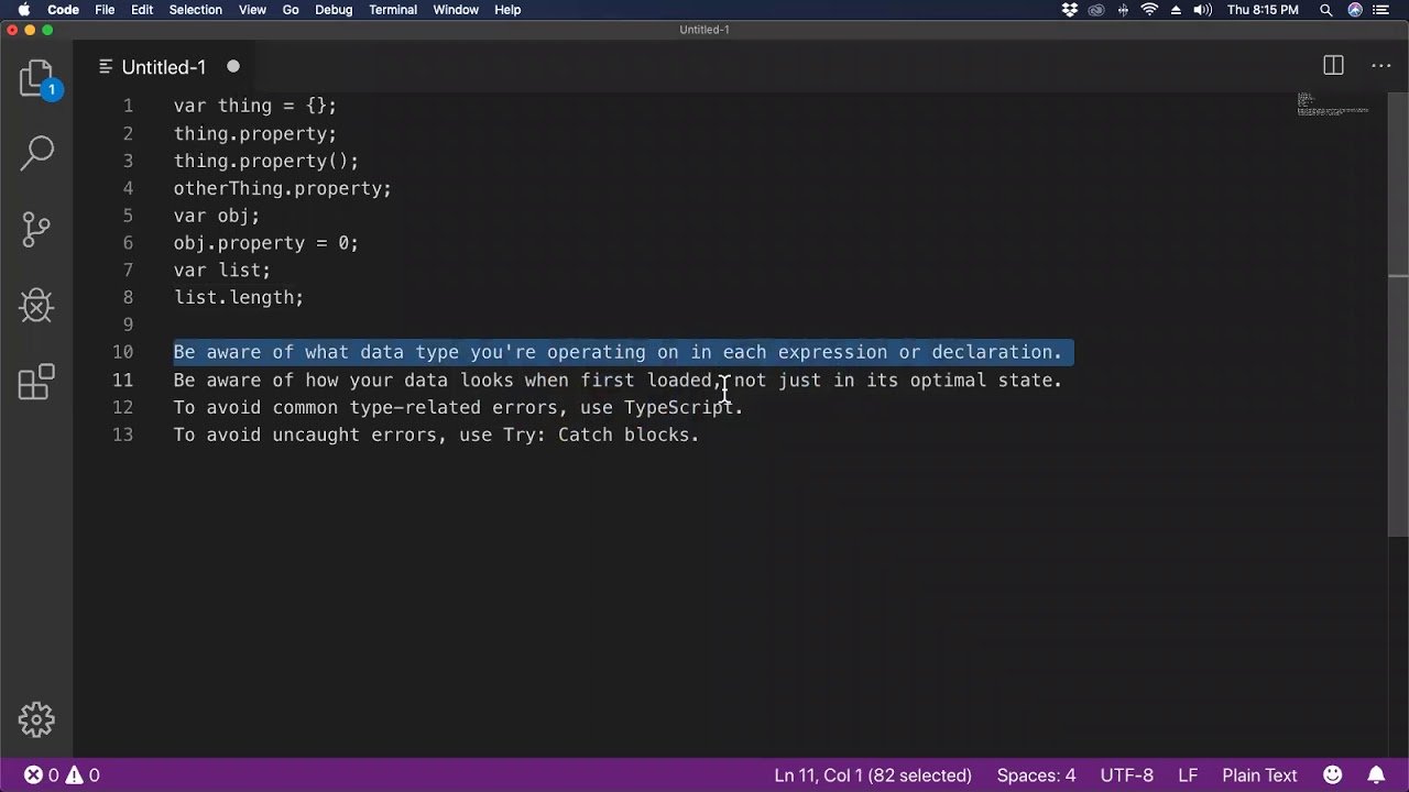 What does Uncaught TypeError mean in JavaScript?
