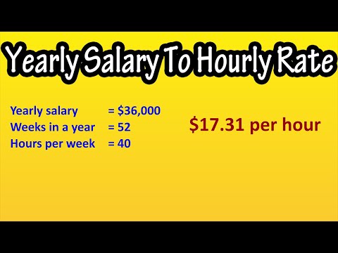 How To Calculate Hourly Pay Rate From Salary - Formula For Salary To Hourly Pay Rate