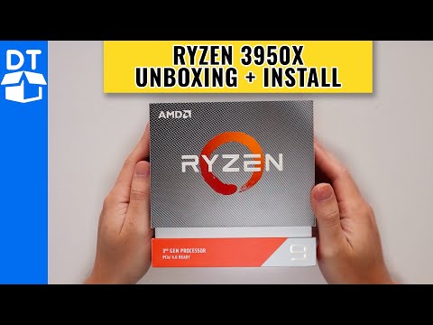 How To Install Ryzen CPU - AMD Ryzen 3950X Unboxing + Install