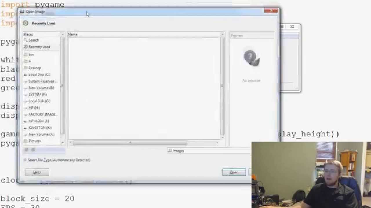 Pygame (Python Game Development) Tutorial - 28 - Drawing the Snakes Head