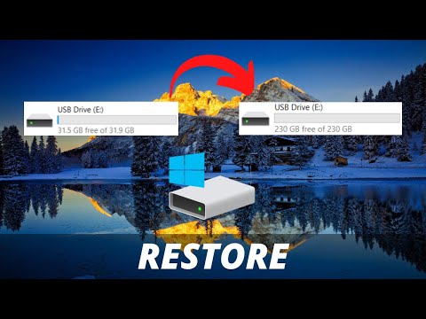 The Untold Secret to Restore USB Drive to FULL Capacity!
