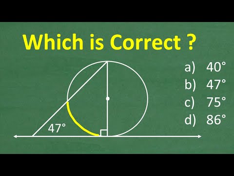 A triangle and circle intersect, and an arc is formed – what is the measure of the arc?