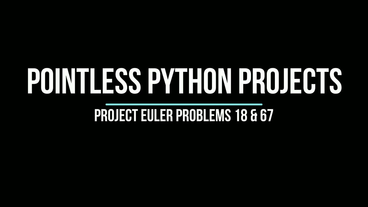 Project Euler Problems 18 and 67 - Maximum Path Sum