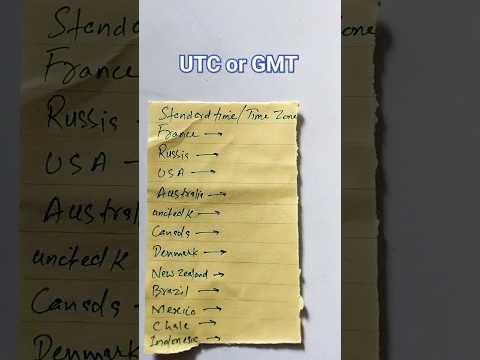 Standard time - Time Zone UTC -GMT! #standard #gmt #hindi #ytshorts #viral #urdu #short #shorts #gk