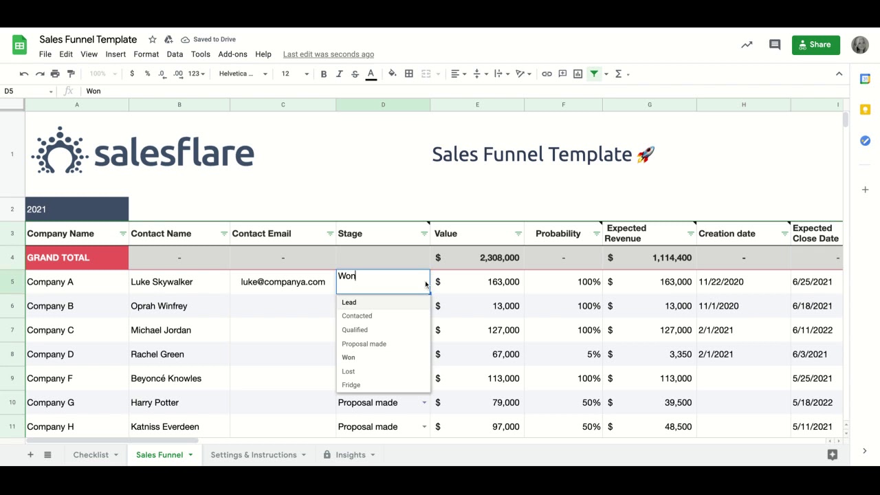 Free Google Sheets CRM Template Tutorial
