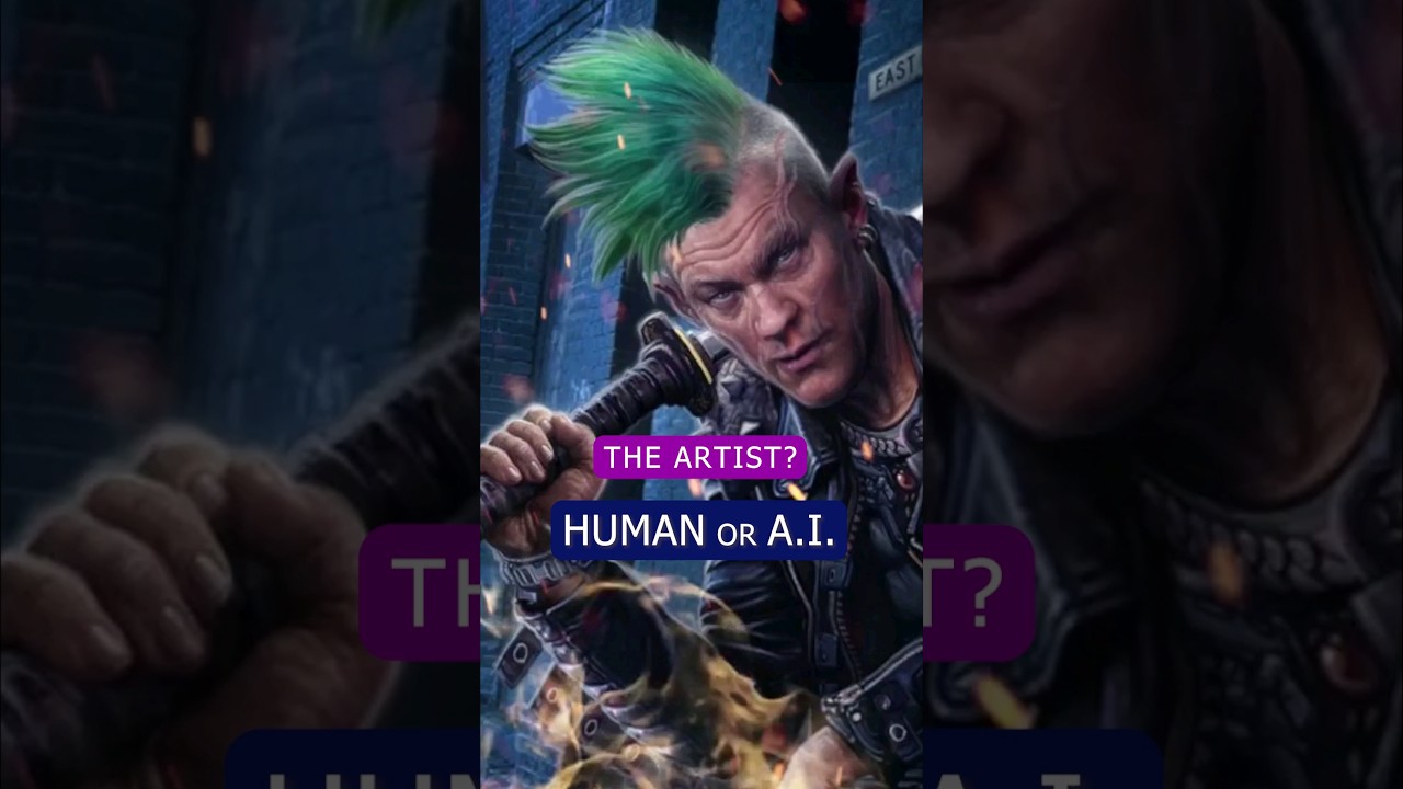 Bad Shadowrun Elf. Is the artist Human or A.I.? ** Let me know 👉**
