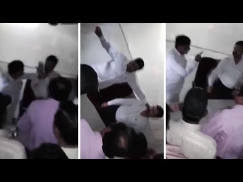 Caught on Camera: NCP MLA slaps deputy collector