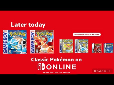 Pokémon red and blue announcements | Nintendo switch online