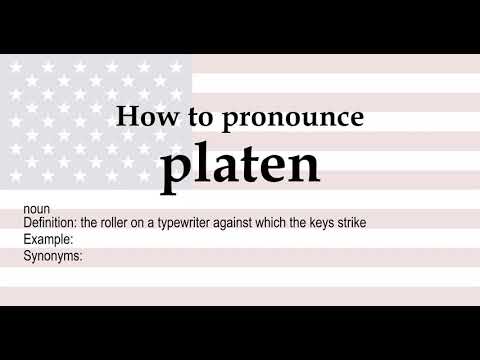 platen