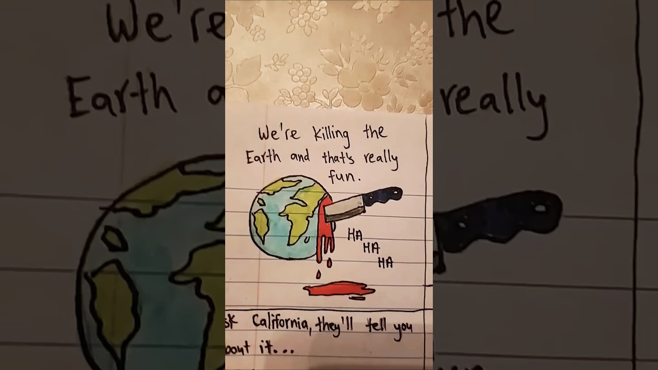 We're killing the Earth 🌎 💔 😢 #savetheearth #art #drawing