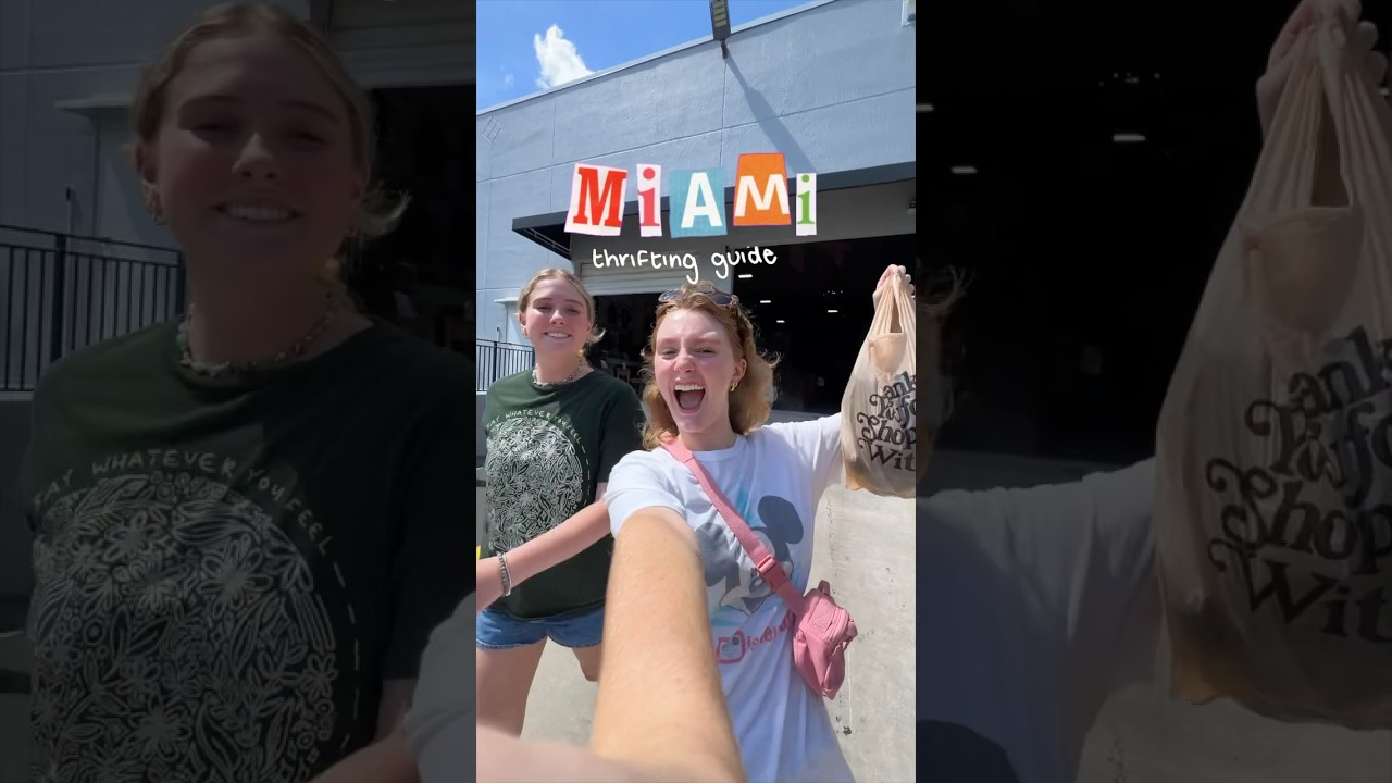 the BEST thrift stores in miami #thrifting #thriftvlog #vintage