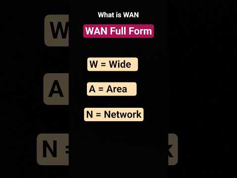 WAN Full Form | Full Form of WAN | What is WAN in Computer Science #shorts