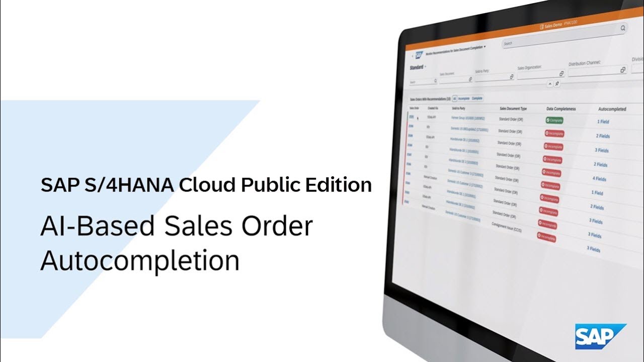 SAP S/4HANA Cloud Public Edition, AI Based Sales Order Autocompletion (+Demo)