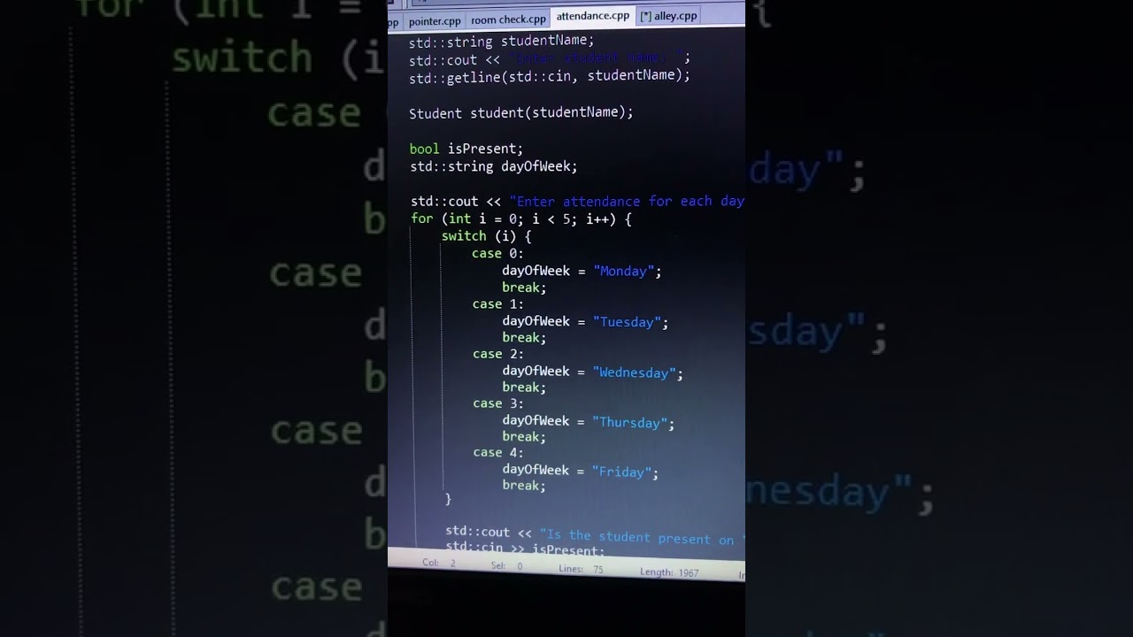 c++ attendance #cpp #code #coding #codemasters #coderstokyo #codinglife #codingninja #coders