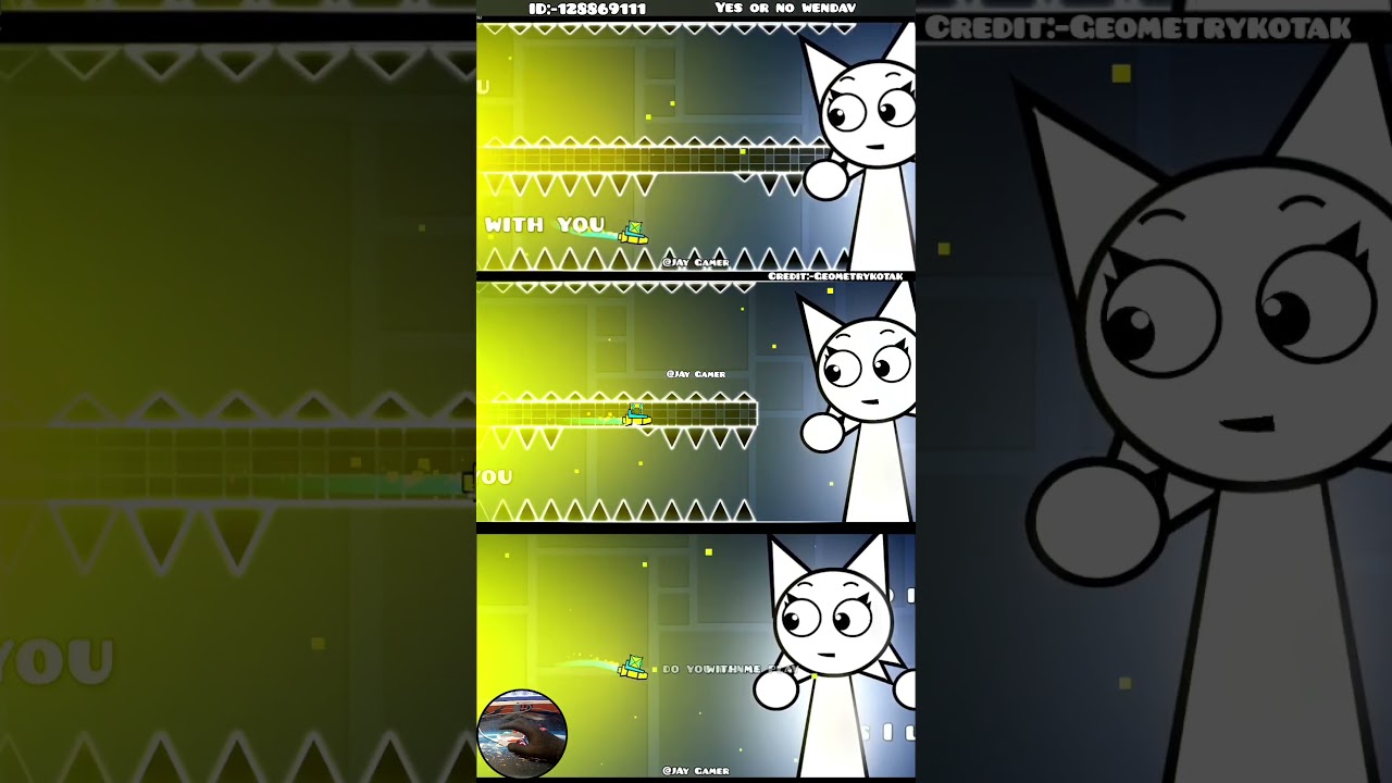 YES OR NO WENDAV:-Geometry Dash #geometrydash  #gamingcommunity