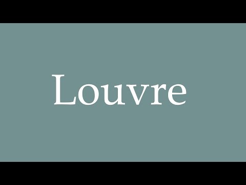 How to pronounce ''Louvre'' correctly in French