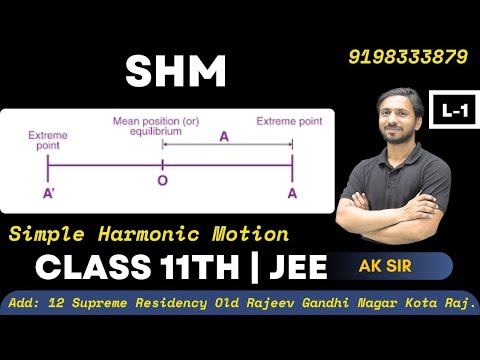 SHM Class 11 physics Lecture 1| SHM Class 11 Physics JEE | Time Period | Simple Harmonic Motion NEET