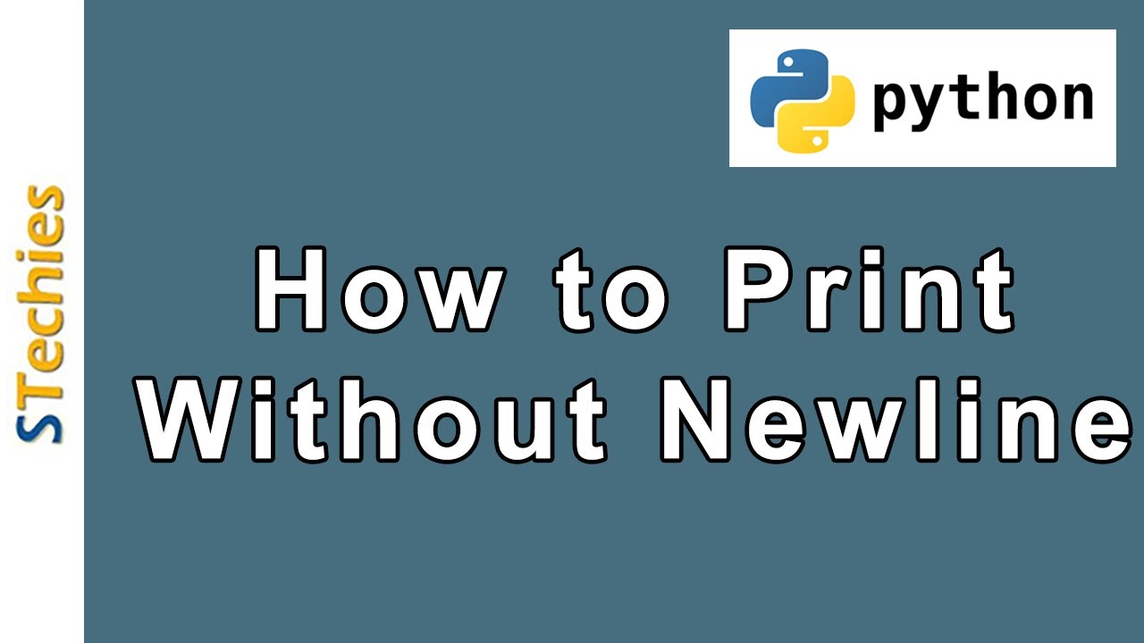 Python Print Without Newline