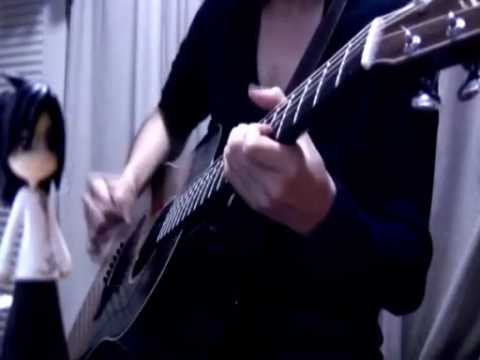 Hatsune Miku & Megurine Luka "World's End Dancehall" on guitar