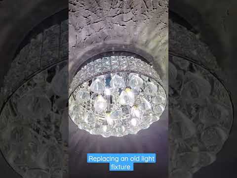 REPLACING AN OLD OUTDATED LIGHT FIXTURE #SHORTS