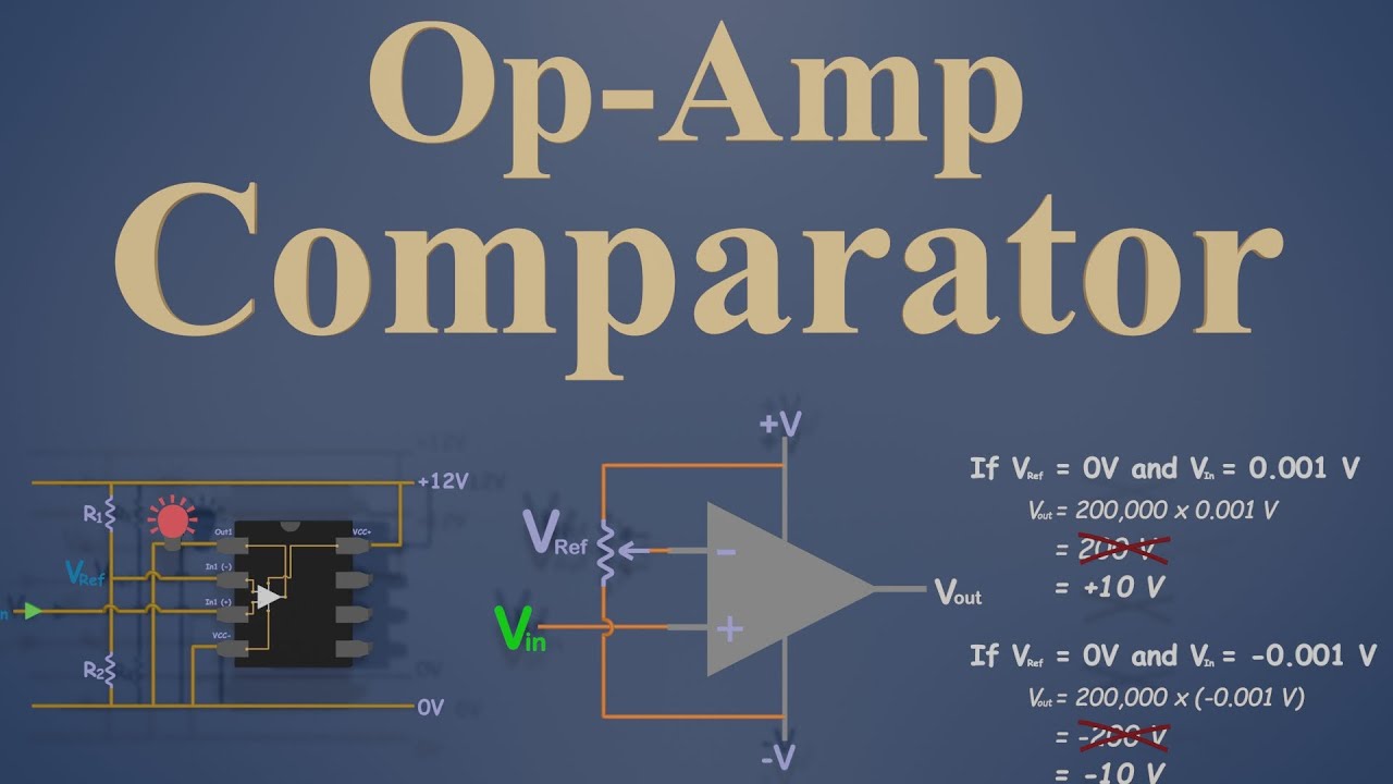 Op-Amp Comparator Explained — Simple Circuit, Powerful Applications
