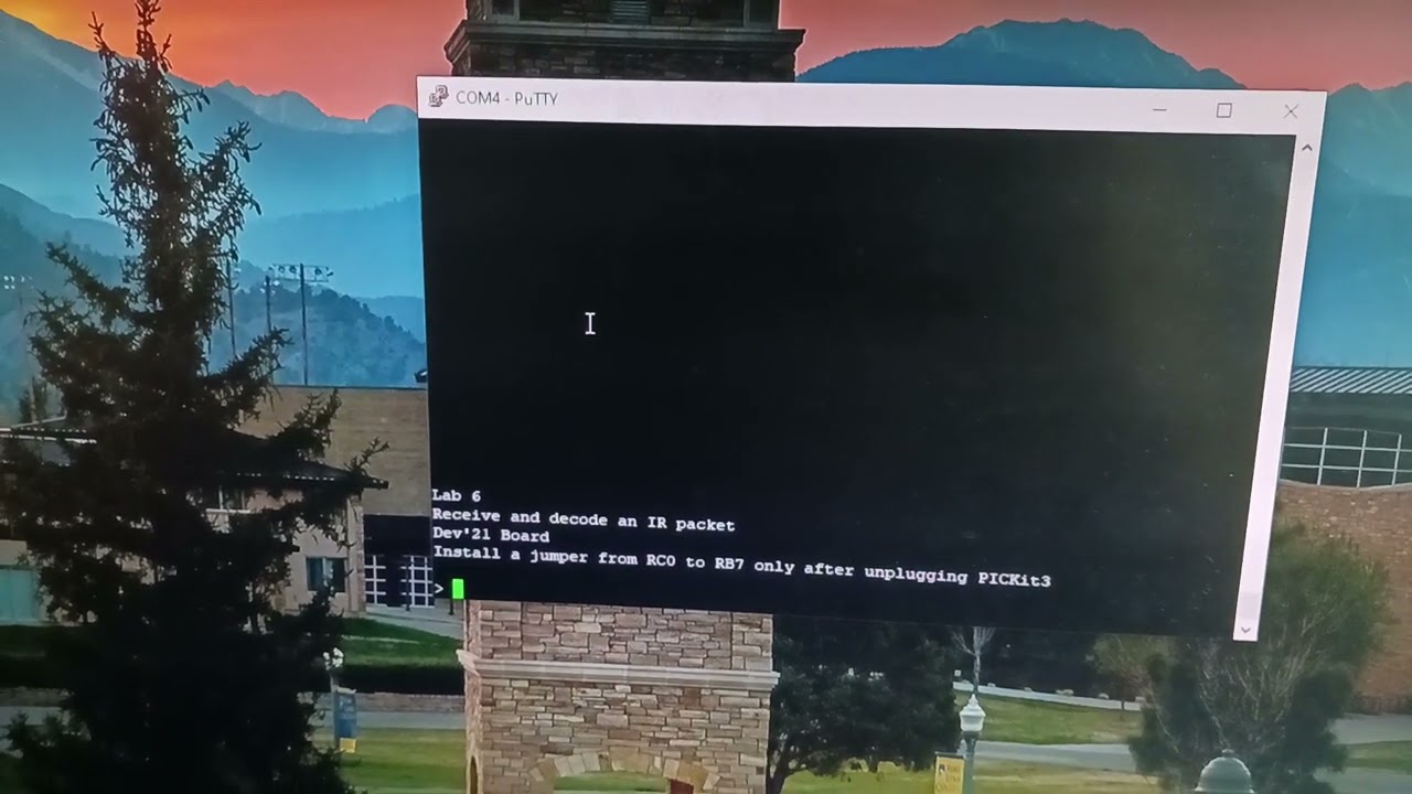 E383 f2024 lab06 IR Serial String