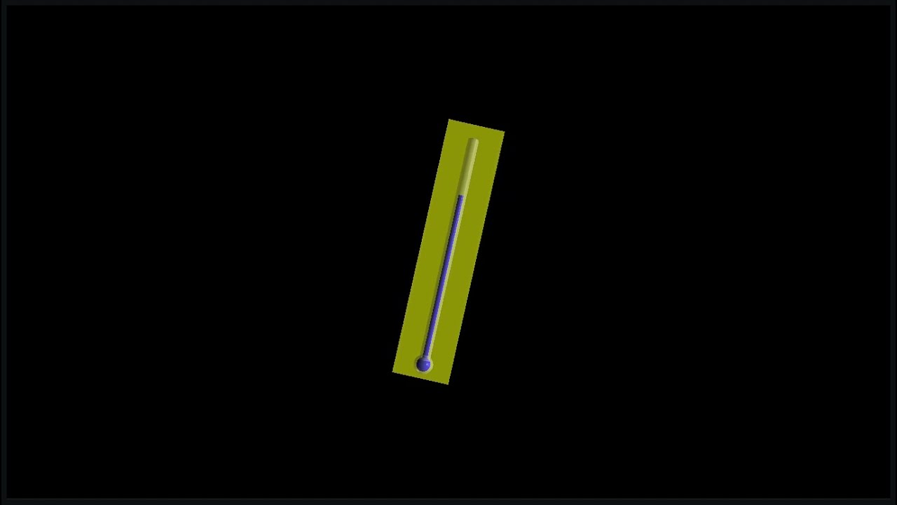Animated Thermometer Created on VPython