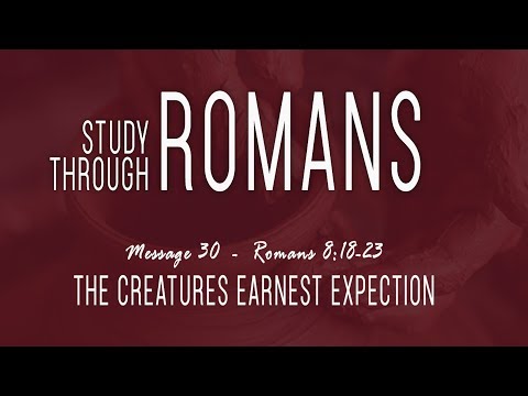 The Creature’s Earnest Expectation: Romans 8:18-23