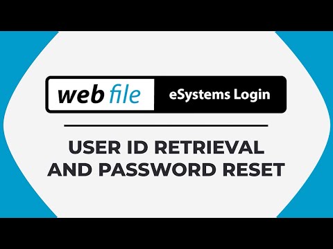 User ID Retrieval and Password Reset