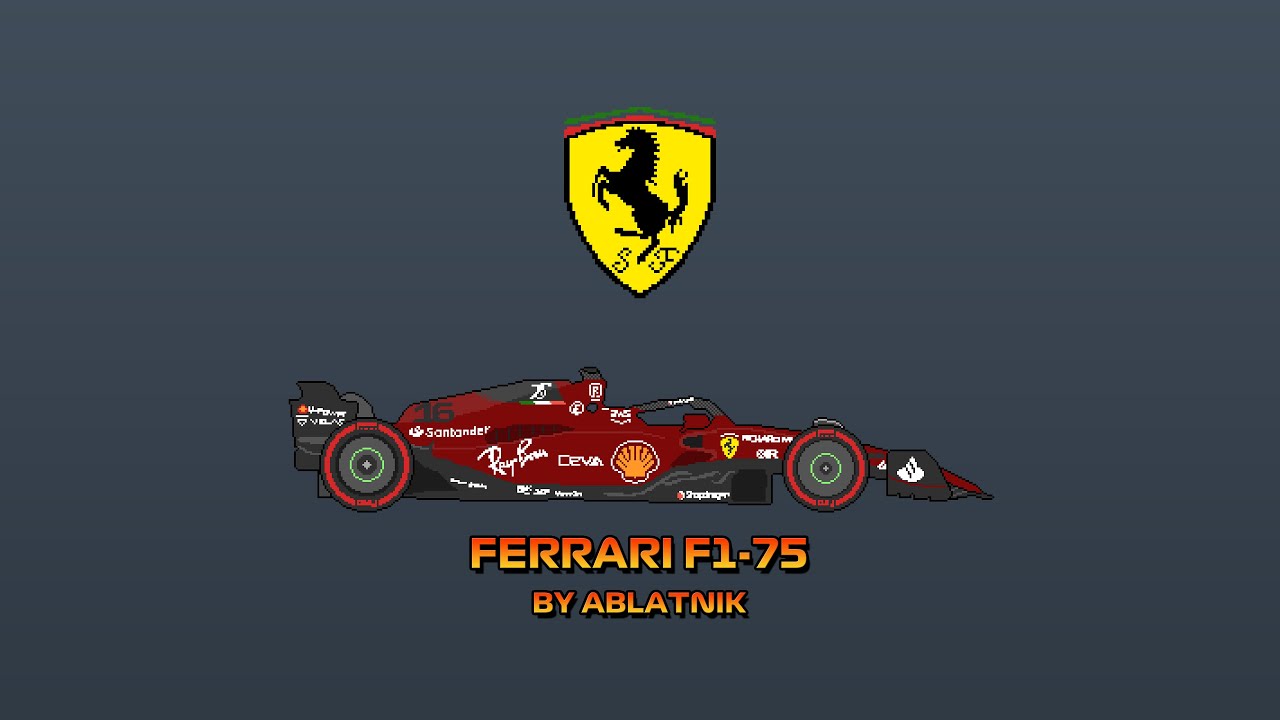 Ferrari F1-75 [F1 Pixel Art]