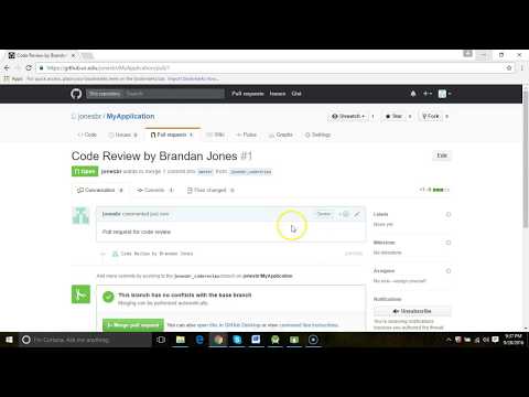 GitHub branch and pull request to code review Android Studio