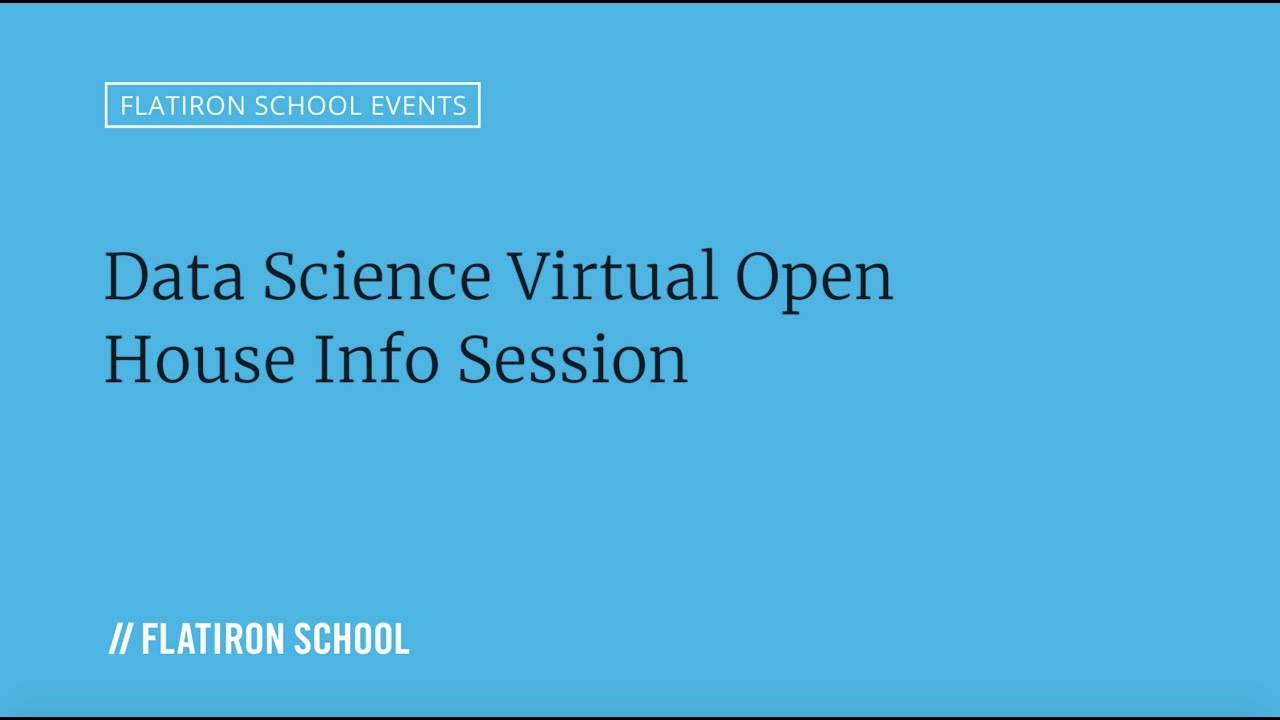 Data Science Virtual Open House Info Session