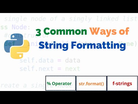 String Formatting in Python