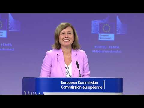 Commission releases Media Freedom Act proposal, to mixed reactions! Věra Jourová EU debates!