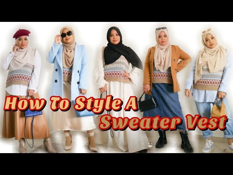 How To Style A Sweater Vest : Modest Edition