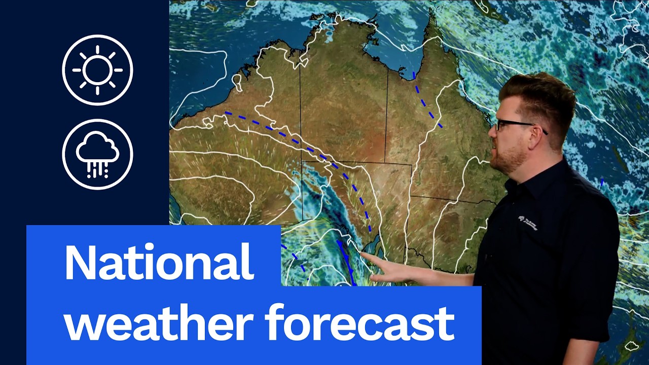 National Weather Forecast: Rain and windy in south-east Australia, dry elsewhere