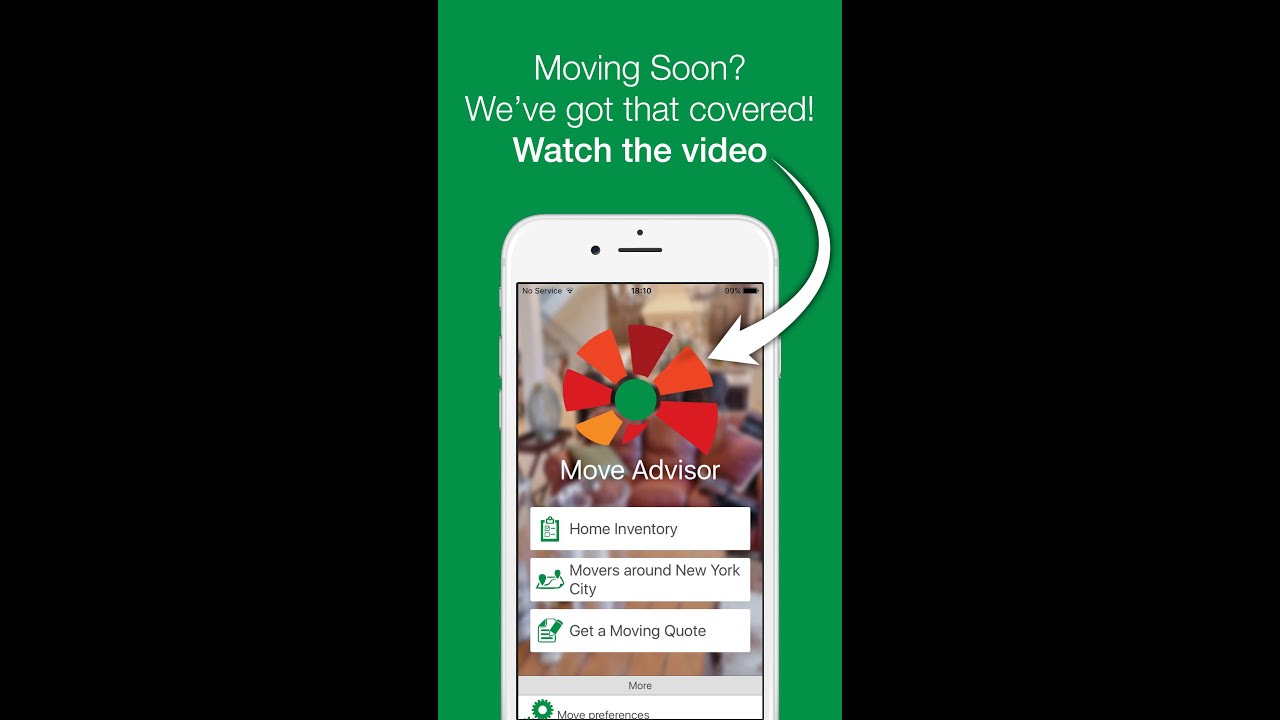 MoveAdvisor moving checklist app for iPhone & Android