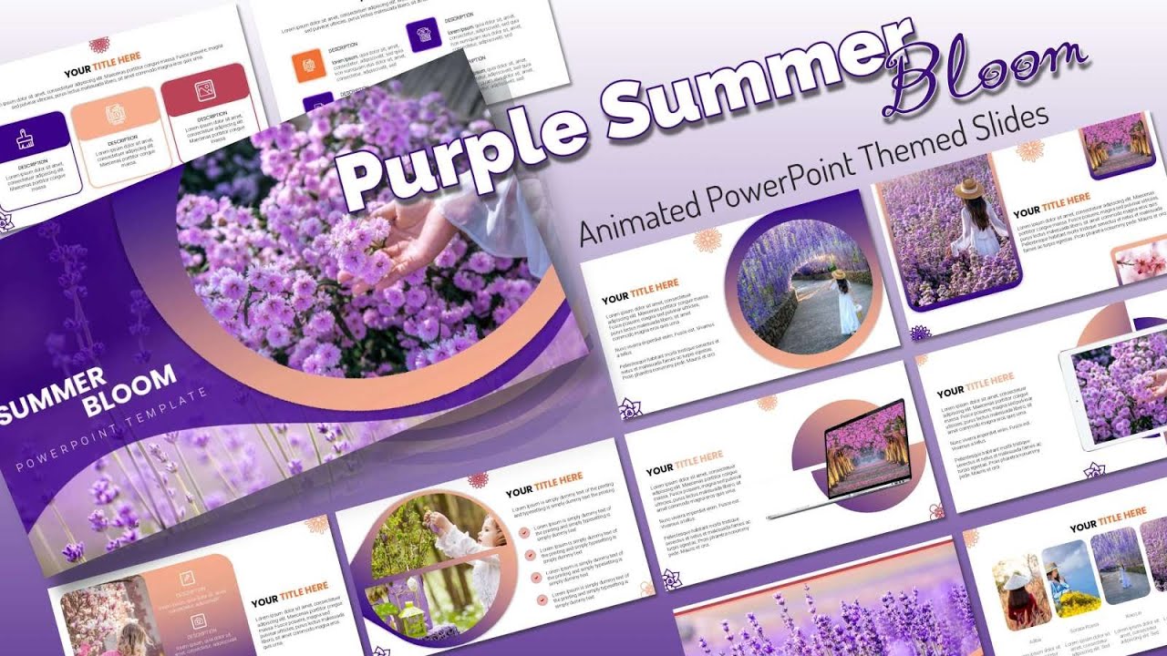 Vibrant Spring/Summer Bloom PowerPoint Template 🌸✨