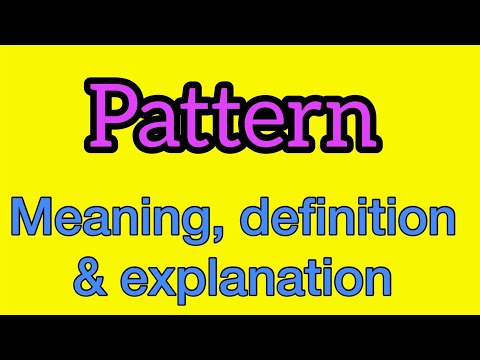 Pattern meaning in Hindi & English | Pattern ka matlab kya hota hai | word meaning English